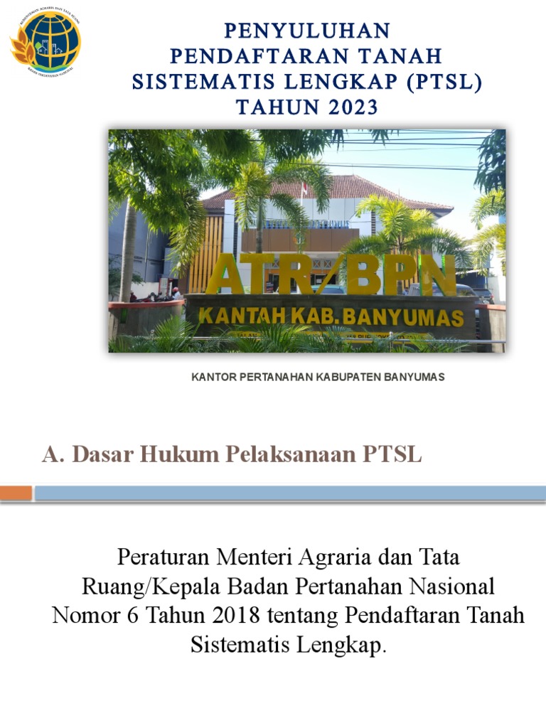 PTSL Banyumas 2023: Proses dan Manfaat | PDF