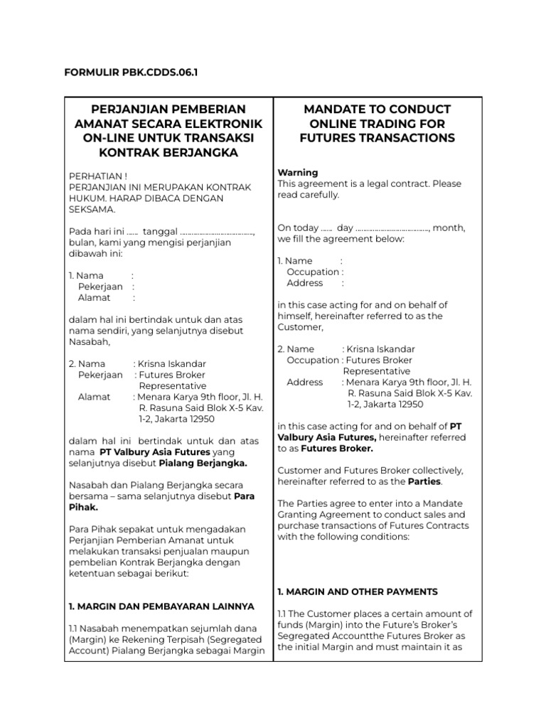Customer Agreement | PDF