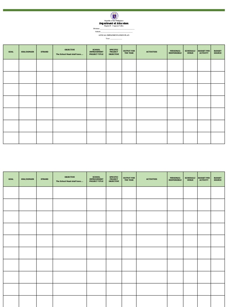 Ro2 School Operational Plan | PDF