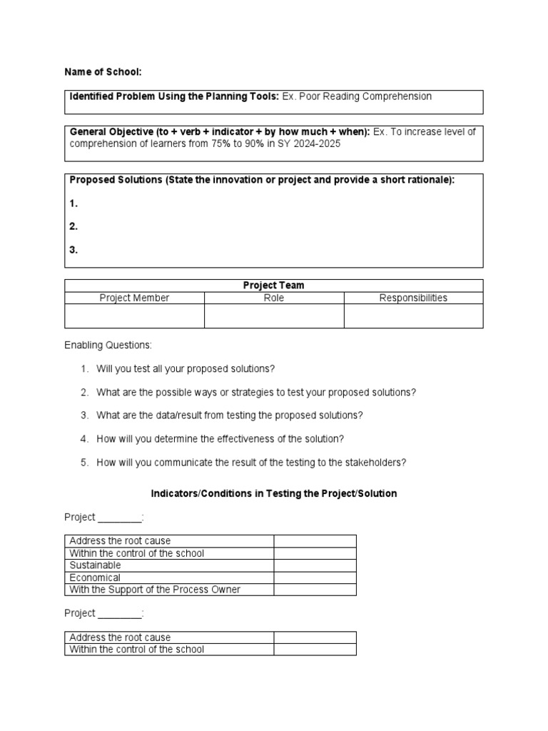Workshop Template-Implementing The Solution | PDF