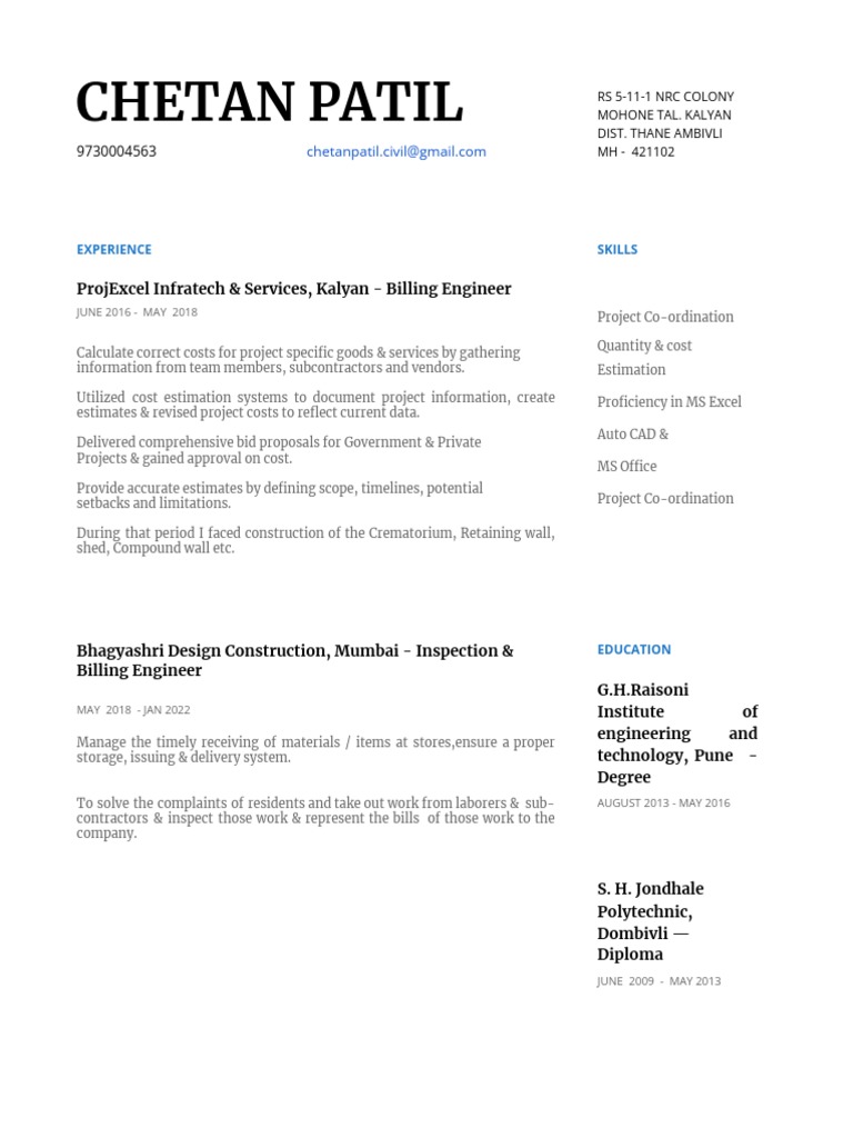 CP-RESUME | PDF