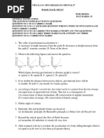 Class 11 Physics Formula Sheet-1 | PDF | Momentum | Velocity