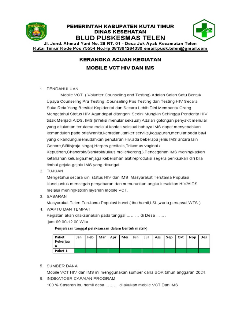 Mobile VCT HIV dan IMS di Kutai Timur | PDF | Ilmu Sosial ...