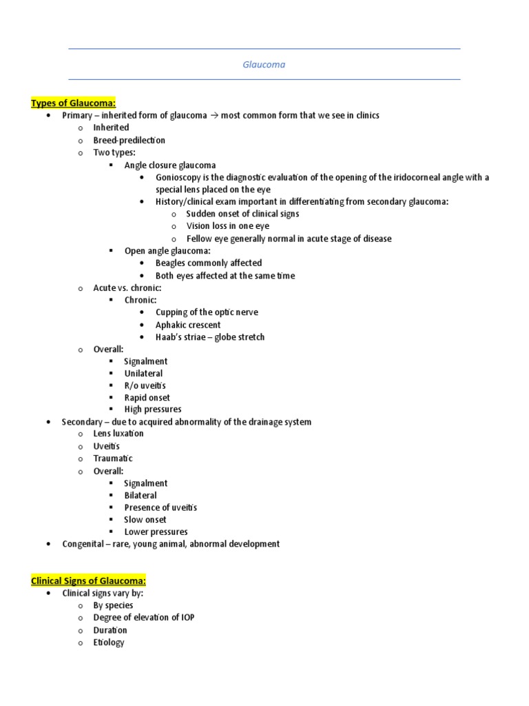 Glaucoma | PDF | Glaucoma | Clinical Medicine