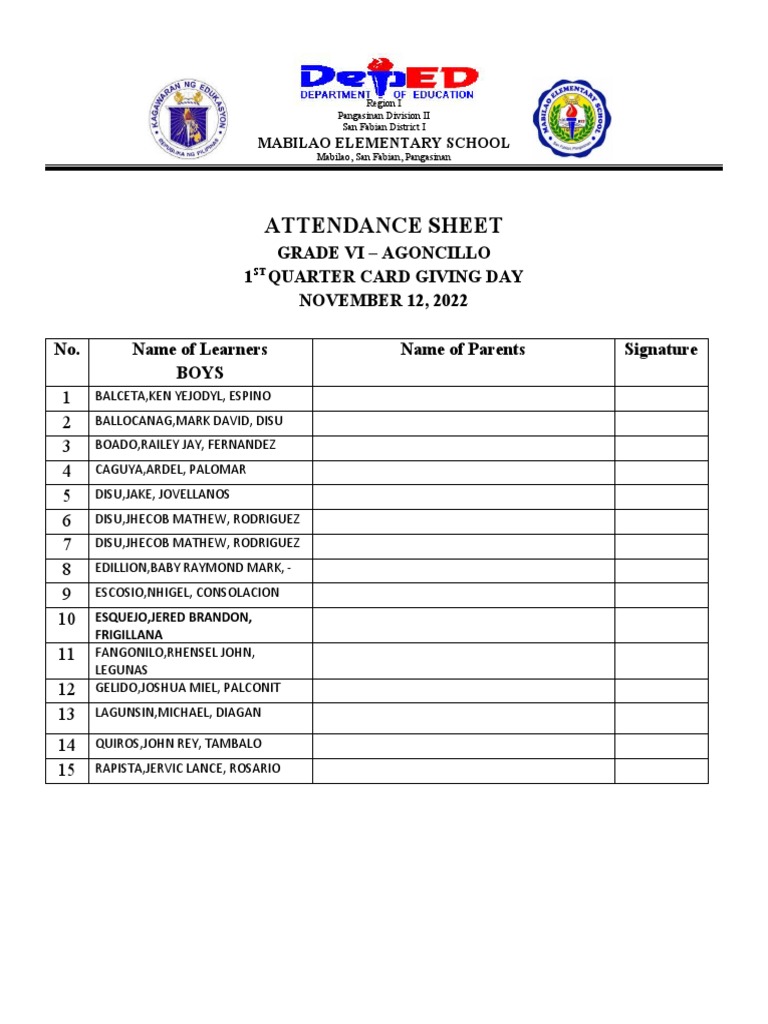 Attendance | PDF