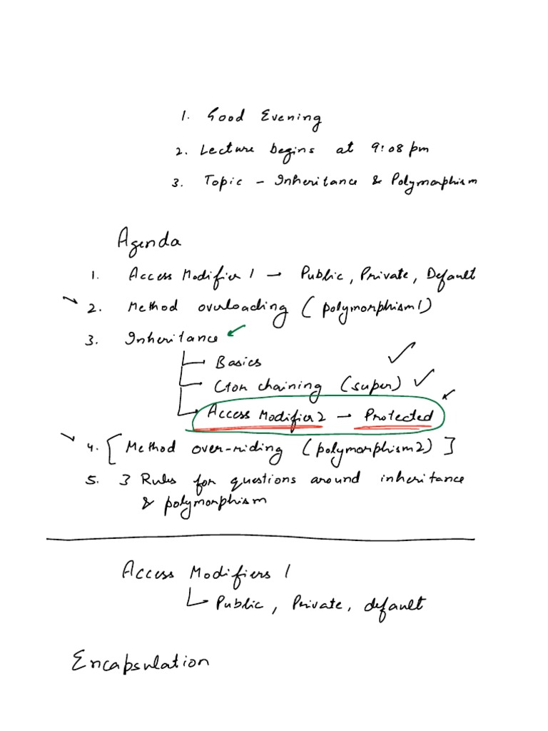 Inheritance & Polymorphism Lecture | PDF | Inheritance (Object Oriented Programming) | Parameter ...