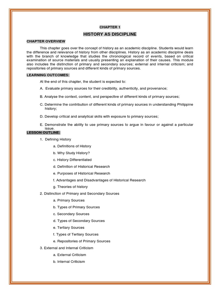 RPH Chapter 1 | PDF | Primary Sources | Gender