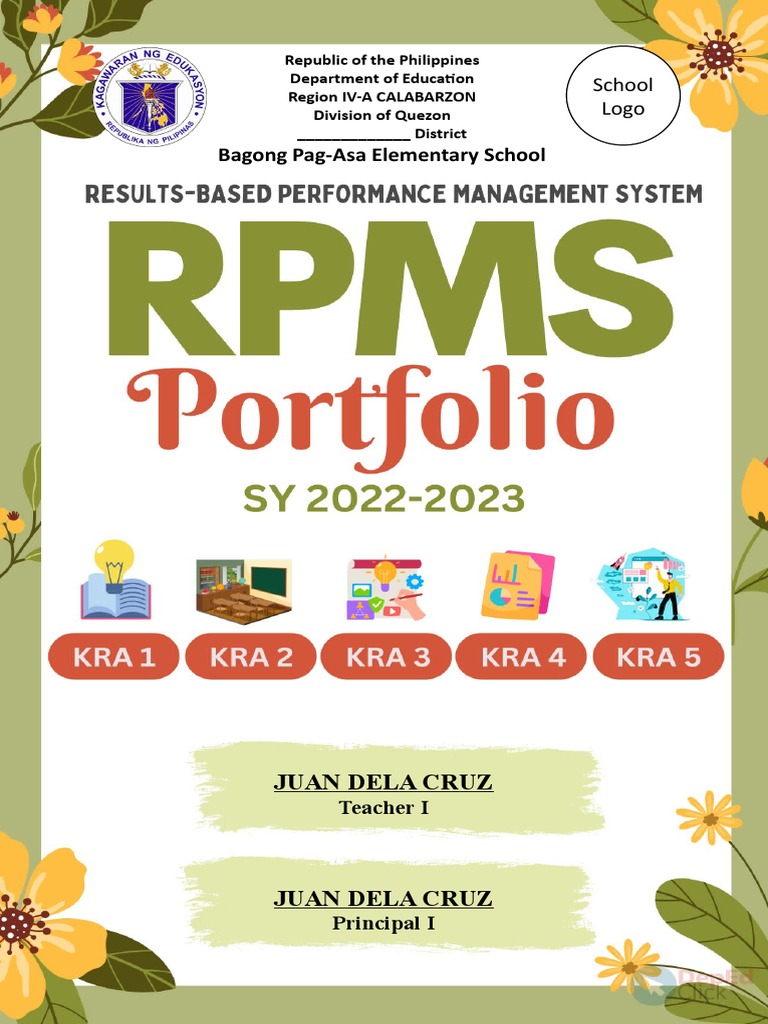 E-RPMS PORTFOLIO (Design 2) | PDF | Learning | Curriculum