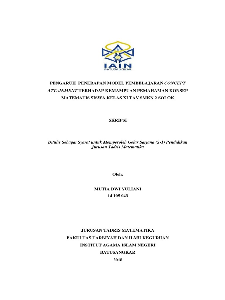 CONTOH SKRIPSI | PDF