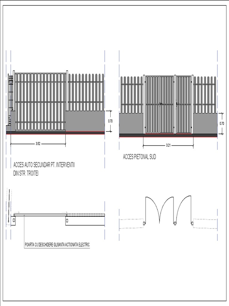03.vedere Poarta - Acces Auto - Acces Pietonal | PDF