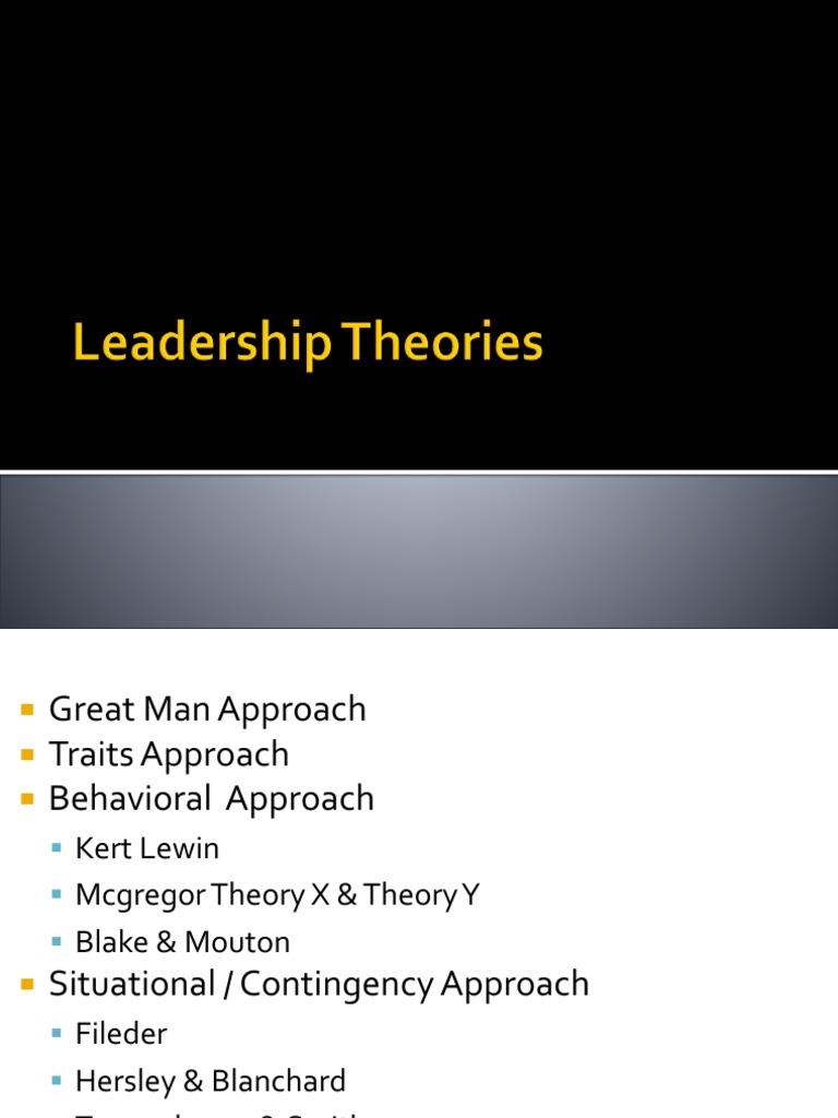 UWS MBA HR Leadership Theories | PDF | Leadership | Cognition