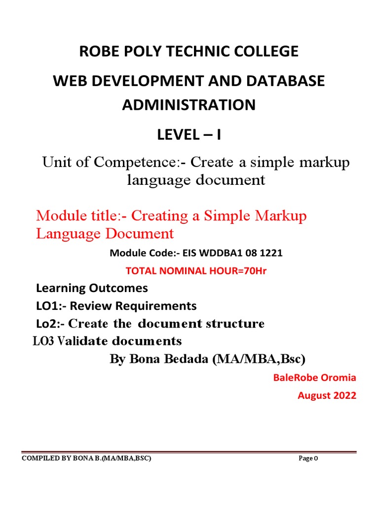 Create Simple HTML | PDF | Html | World Wide Web