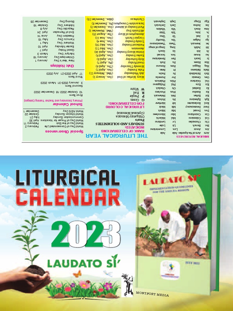 2023 Catholic Liturgical Calendar | PDF
