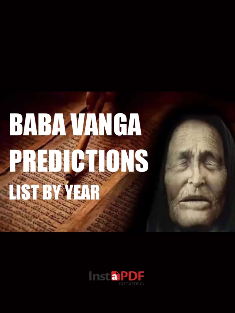 Instapdf - in Baba Vanga Prediction List by Year 197 | PDF | Famine | Earth