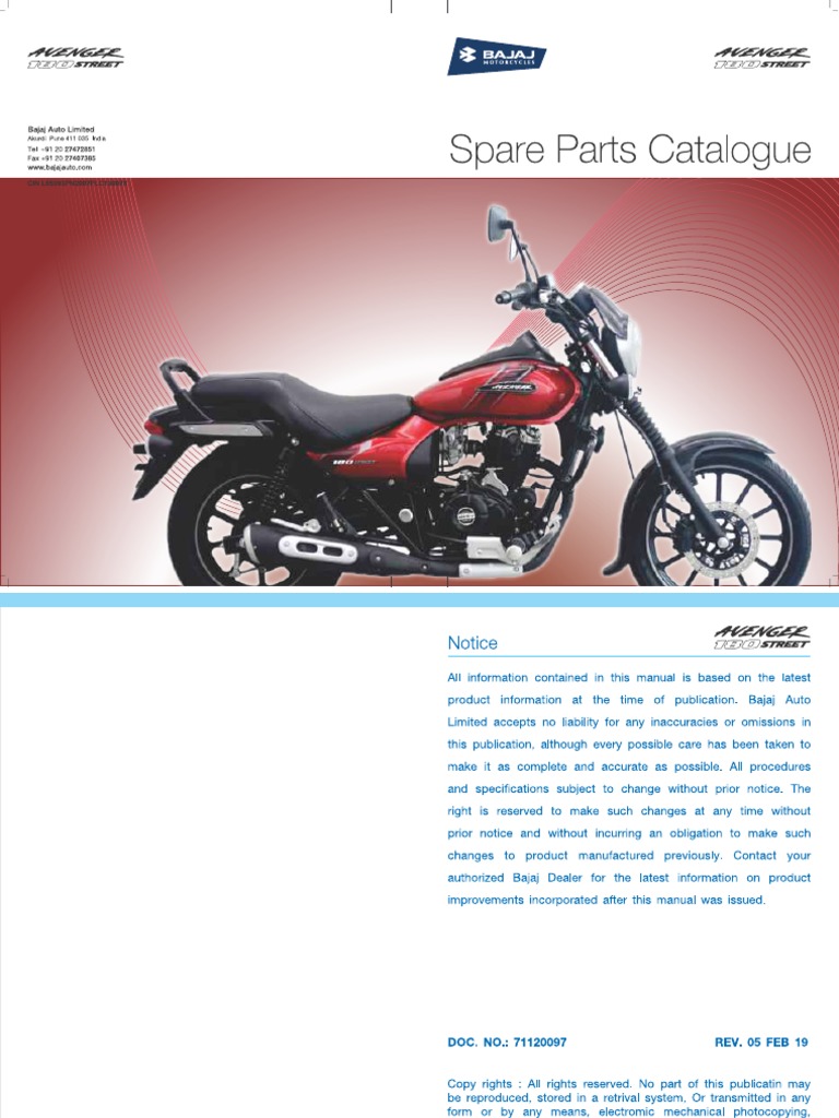 SPC Avenger 180 Street Rev 05 Feb 19 | PDF