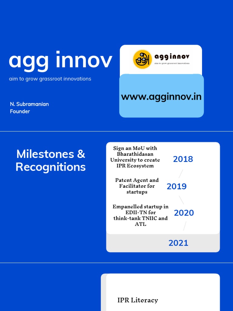 Agg Innov - Business Plan | PDF | Intellectual Property | Startup Company
