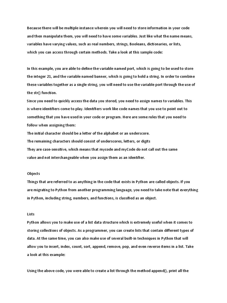P 1 Pdf Variable Computer Science Python Programming Language 3525