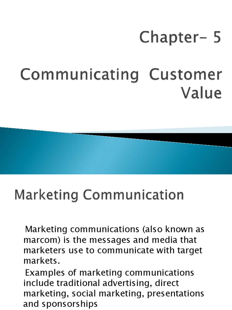 Marketing Communications Mix | PDF | Marketing | Sales