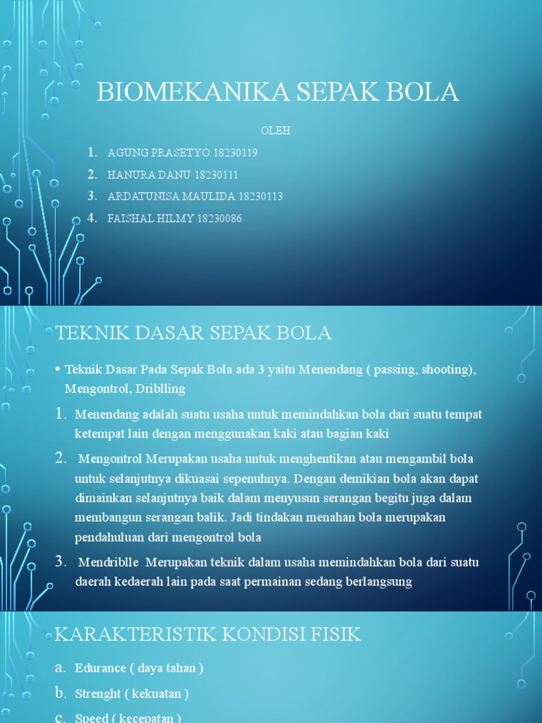 Biomekanika Sepak Bola | PDF | Olahraga & Rekreasi