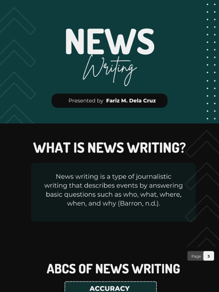 NEWS WRITING (DSPC 2023) | PDF
