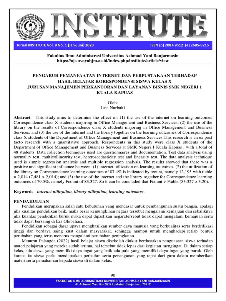 Isna Nurbaiti | PDF | Statistics | Statistical Inference