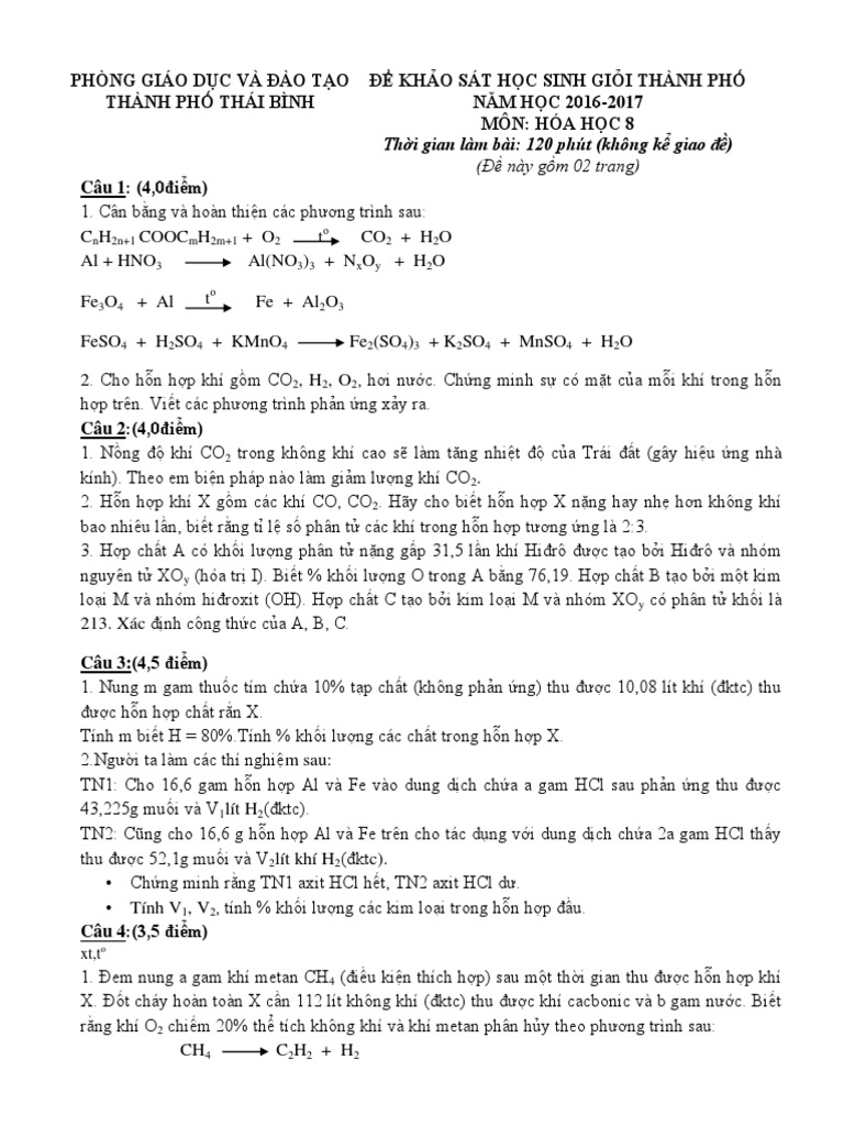 (Dethihsg247.Com) de Thi Chon Hoc Sinh Gioi Cap Thanh Pho Mon Hoa Hoc 8 Nam 2016 2017 Co Dap An ...