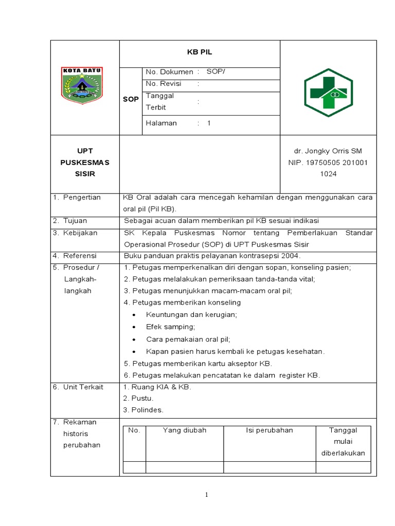 3. SOP KB ORAL | PDF