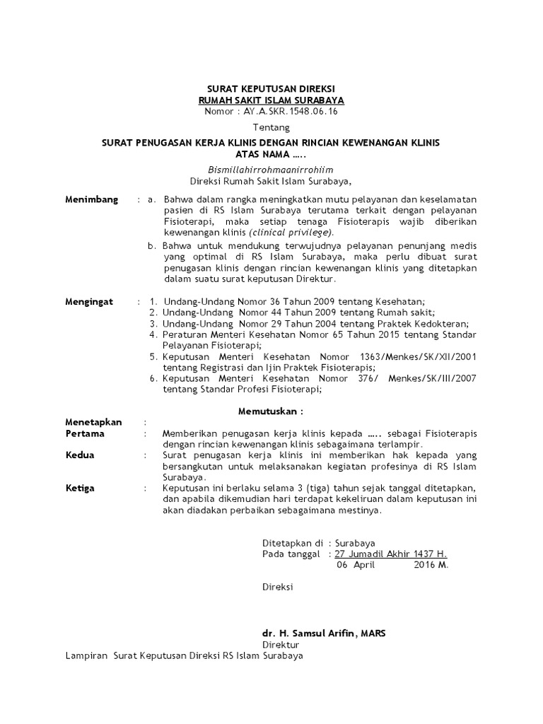 SK RKK Fisioterapi | PDF