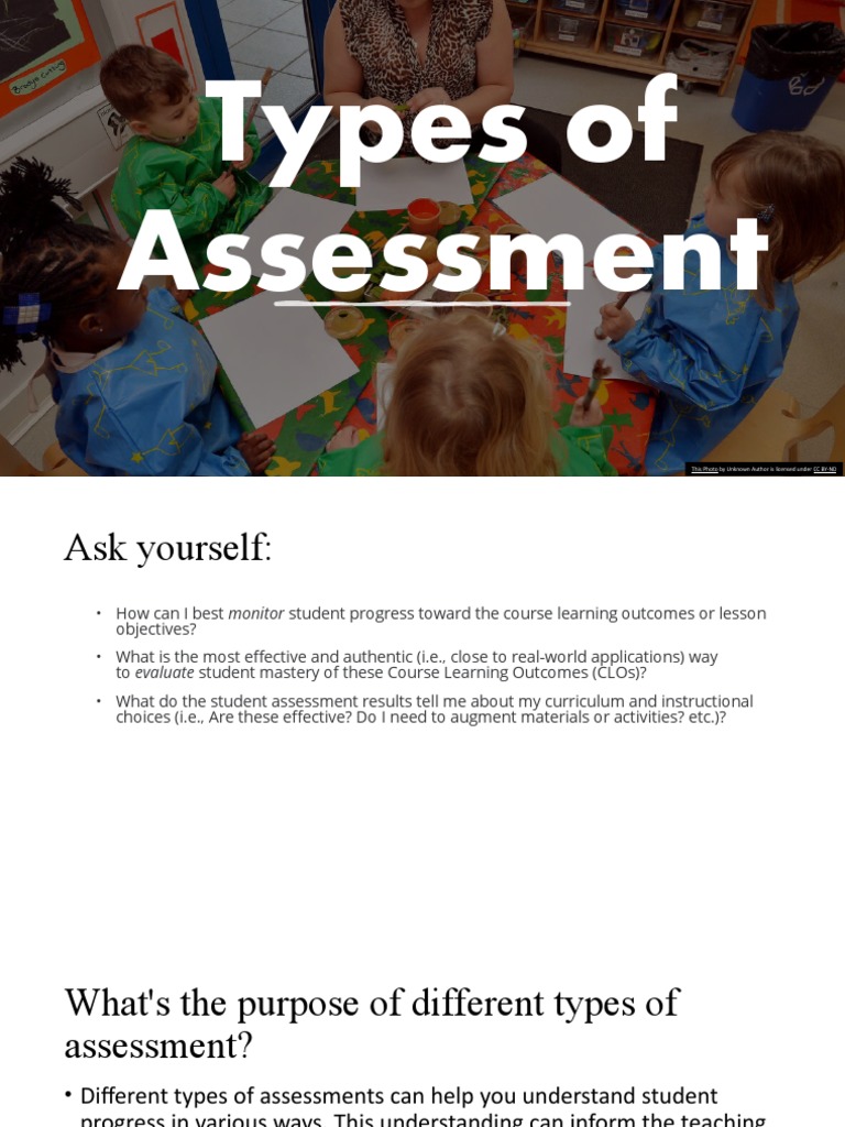 Types of Assessment | PDF | Educational Assessment | Learning