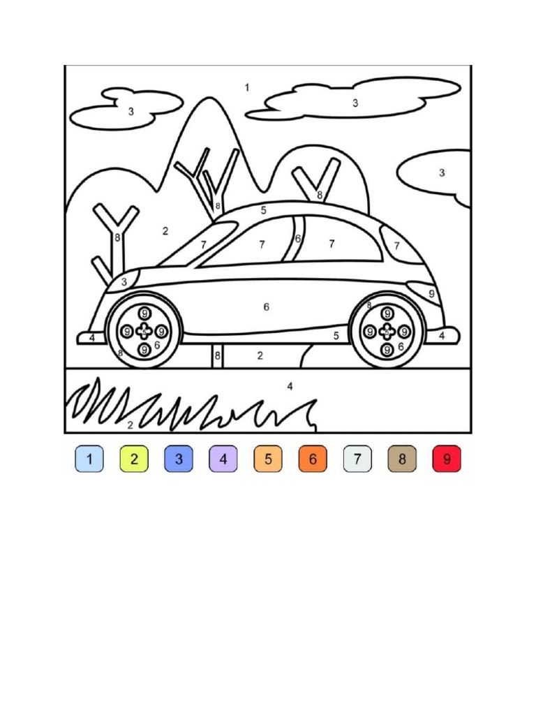 Car Color by Numbers | PDF
