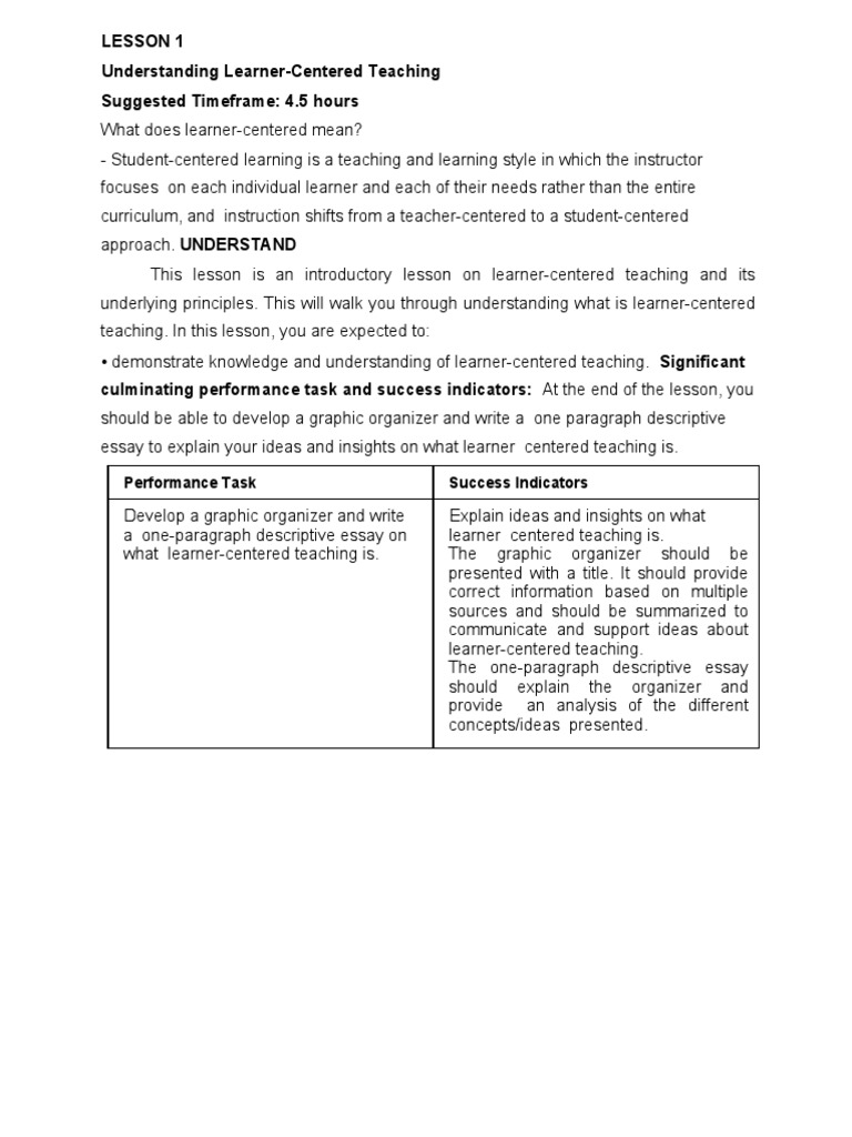 New Module Lesson 1 | PDF | Learning | Psychological Concepts