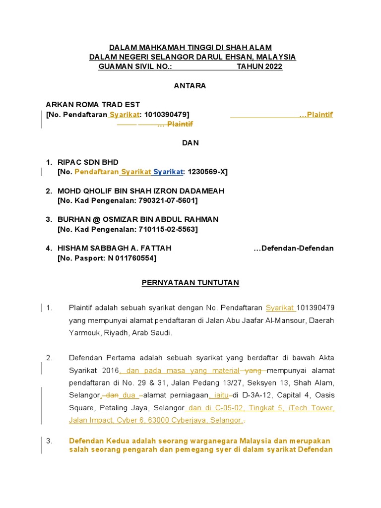 Draft Soc Ripac (BM) | PDF