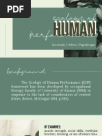 Ecology of Human Performance (EHP) Model | PDF | Occupational Therapy ...