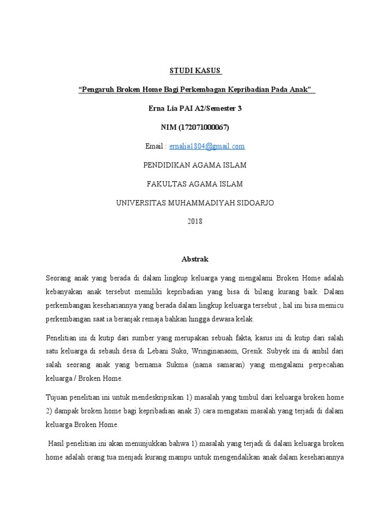 Studi Kasus Psi Perkembangan | PDF