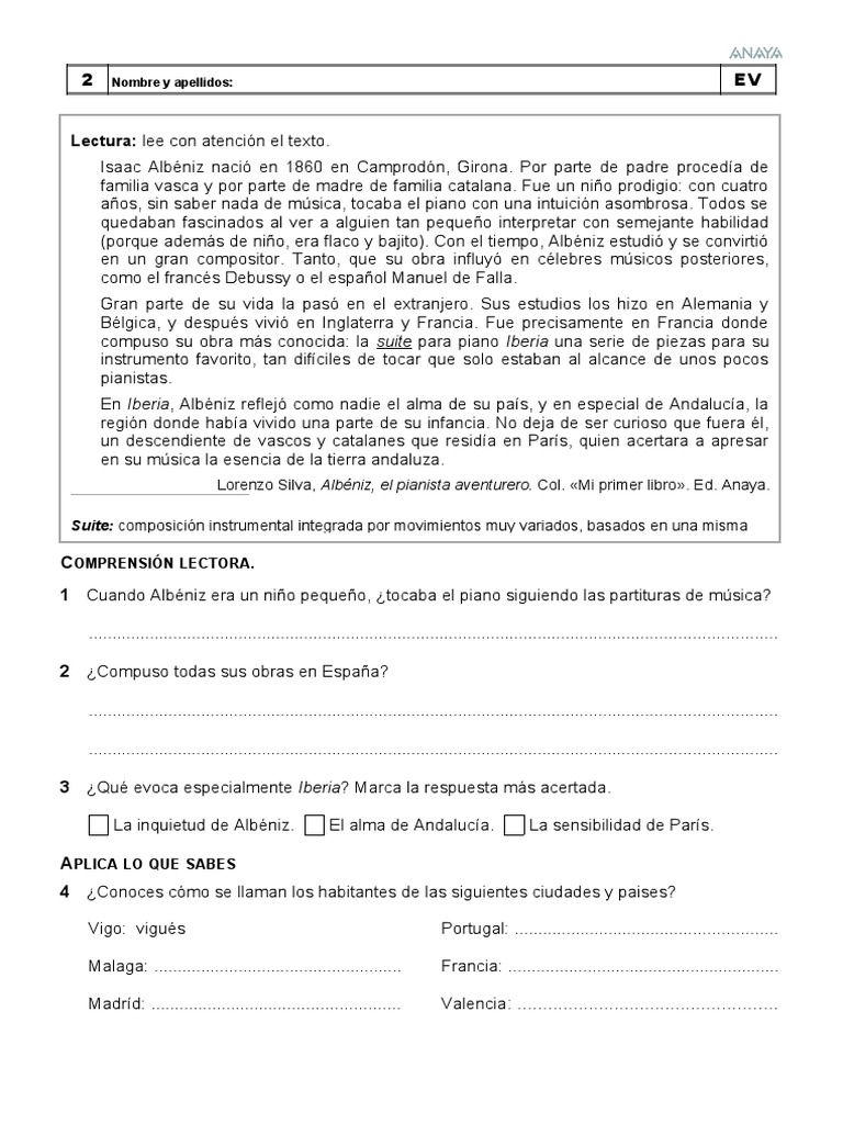 ADAPTACIÓN Lengua - U02 - e | PDF