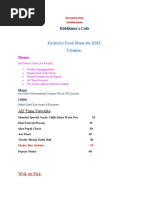 BQT Snacks Menu Package | PDF