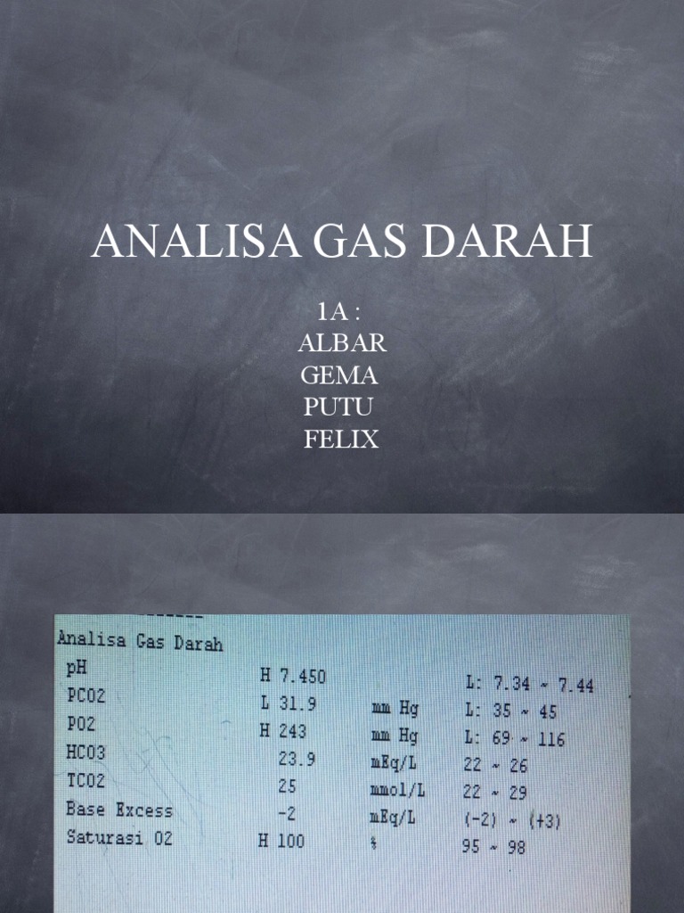 Ekspertise Analisa Gas Darah | PDF