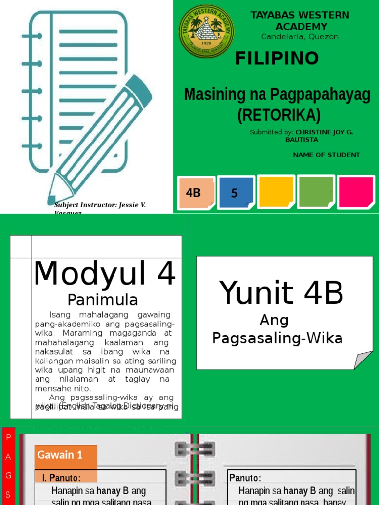 Modyul 4B-M5 | PDF
