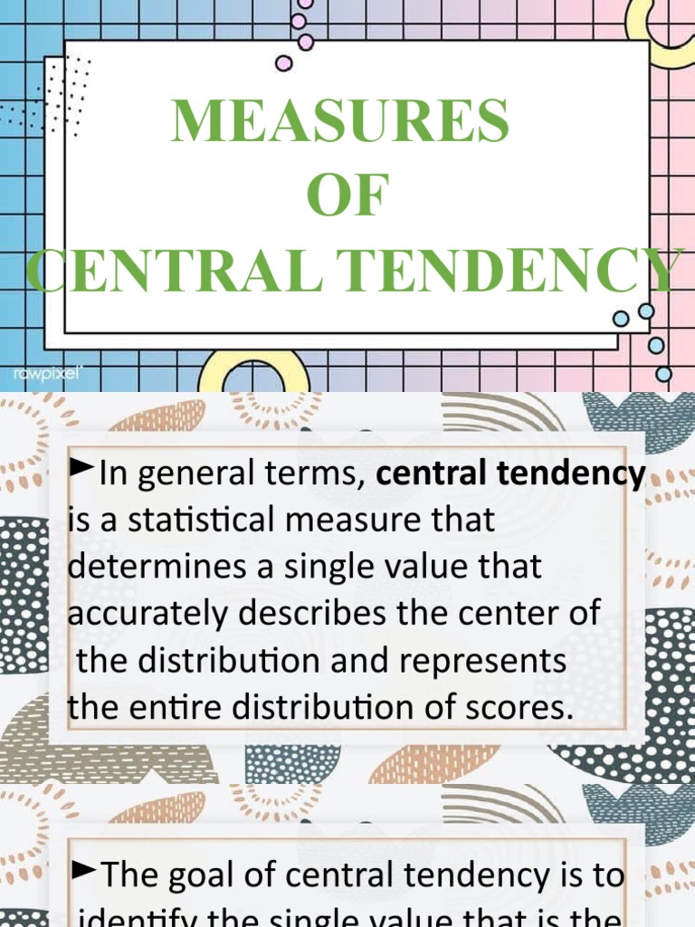 Understanding Measures of Central Tendency | PDF | Mean | Median