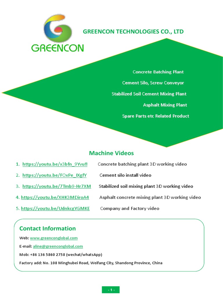 Greencon Catalog | PDF | Materials | Secondary Sector Of The Economy