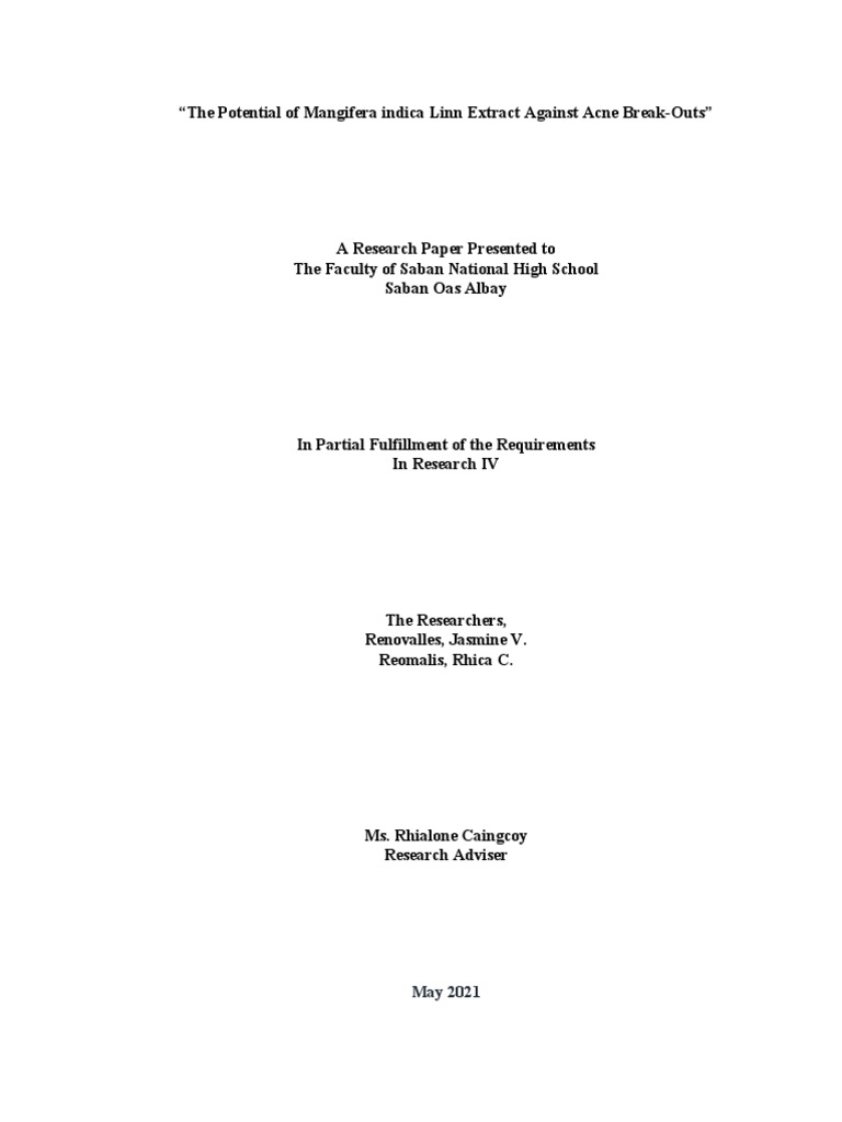 Revised Research Paper | PDF | Grafting | Mango