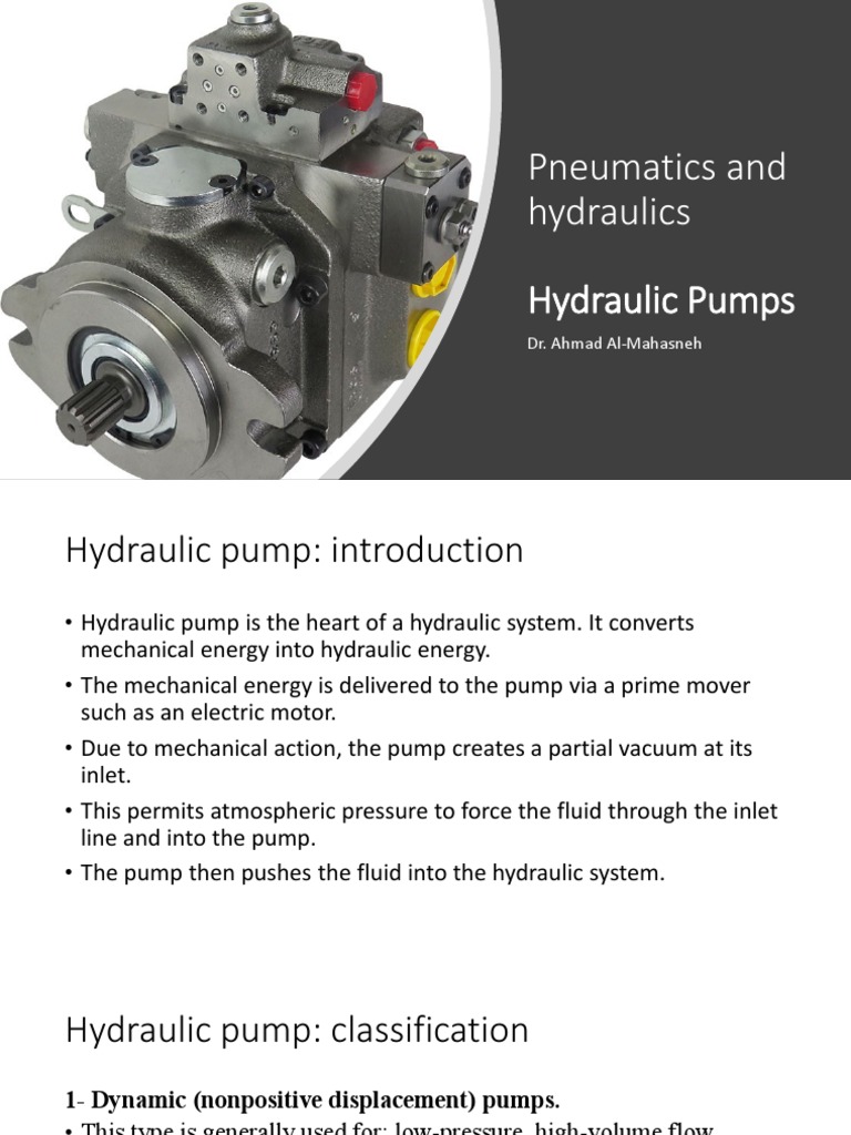 Hydraulic Pump Types and Functions | PDF | Pump | Gear