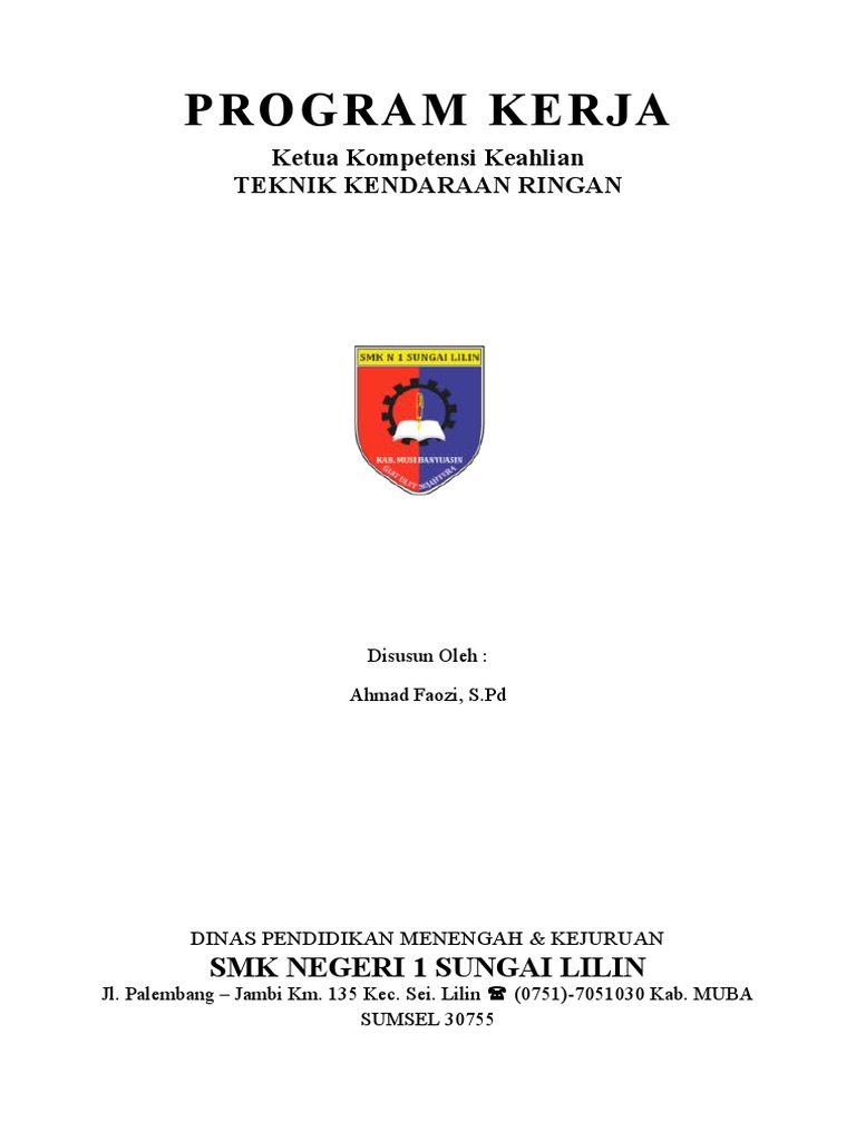 Contoh Program Kerja TKRO | PDF