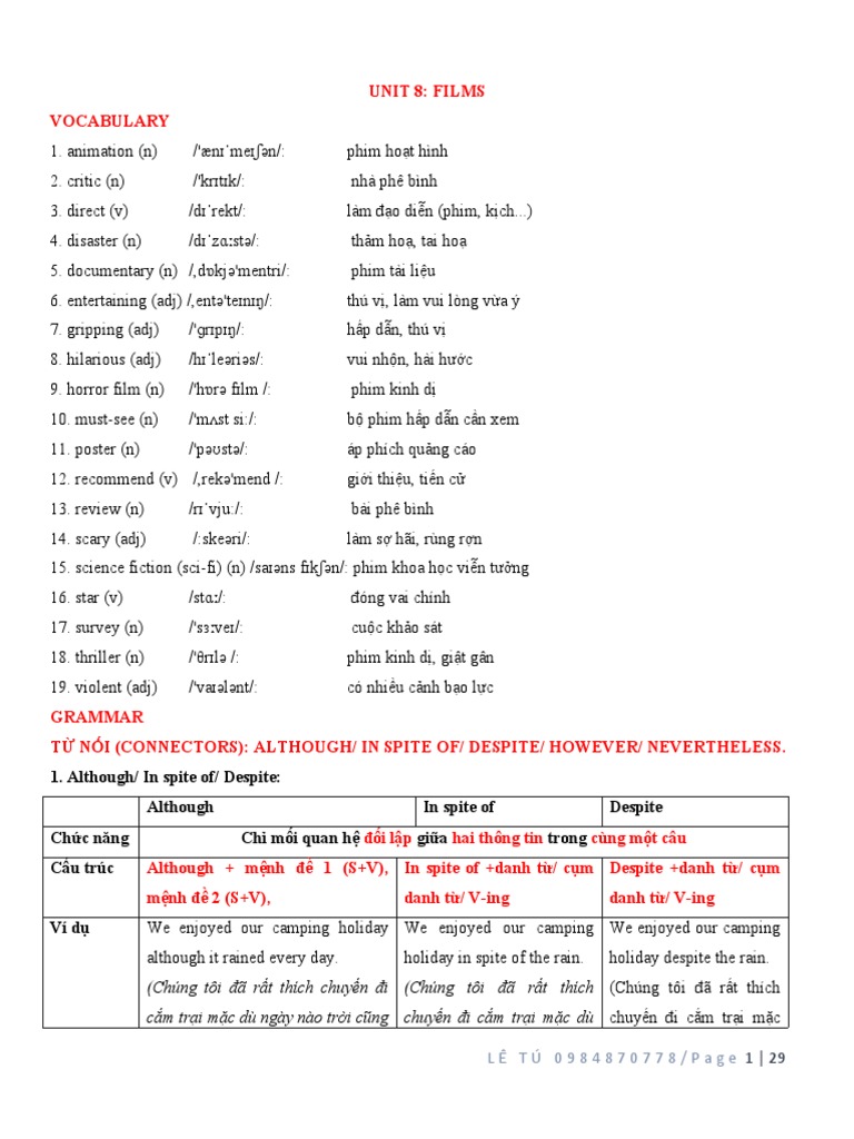 Unit 8 Global 7 GV | PDF