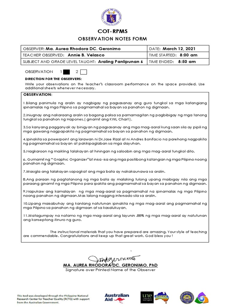 Cot-Notes Only - Annie | PDF