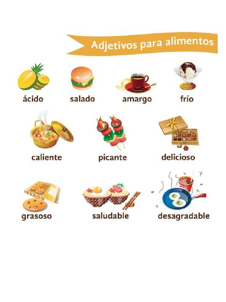 Adjetivos para La Comida | PDF