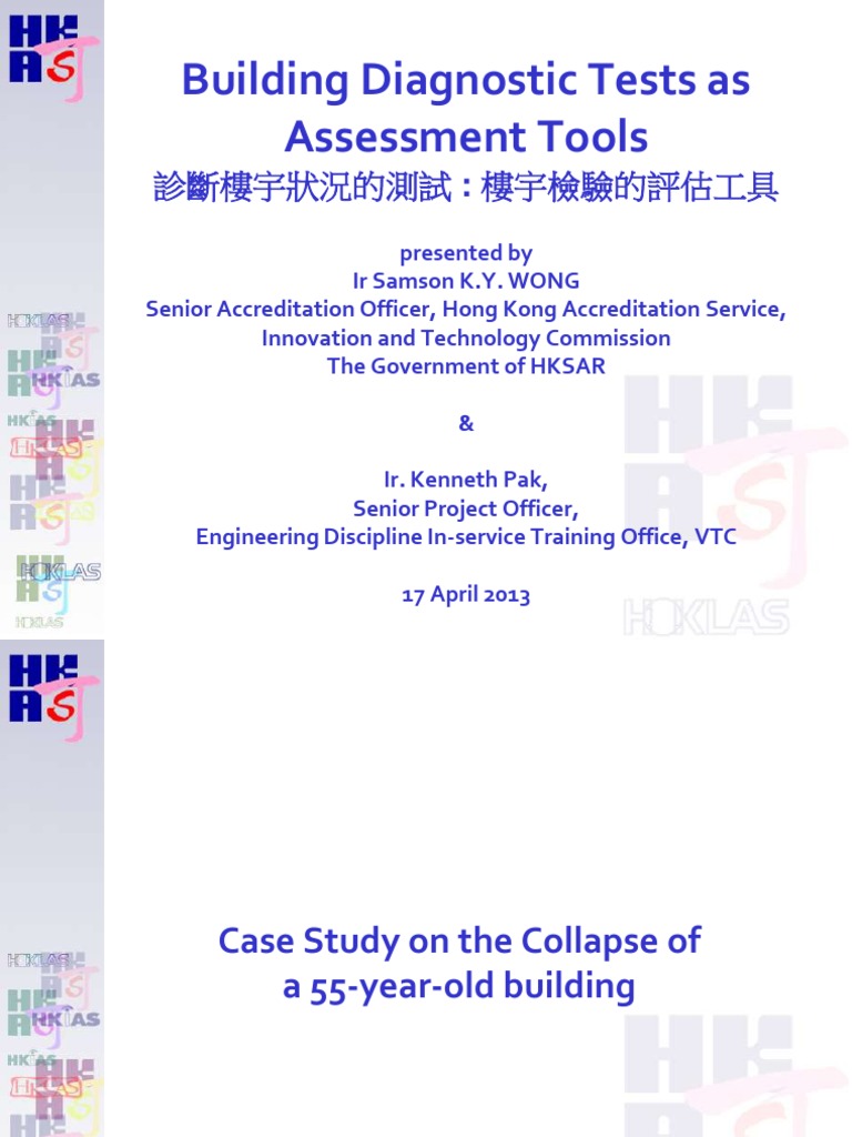 Building Diagnostic Tests Assesst Tool Lr Pdf Concrete Materials