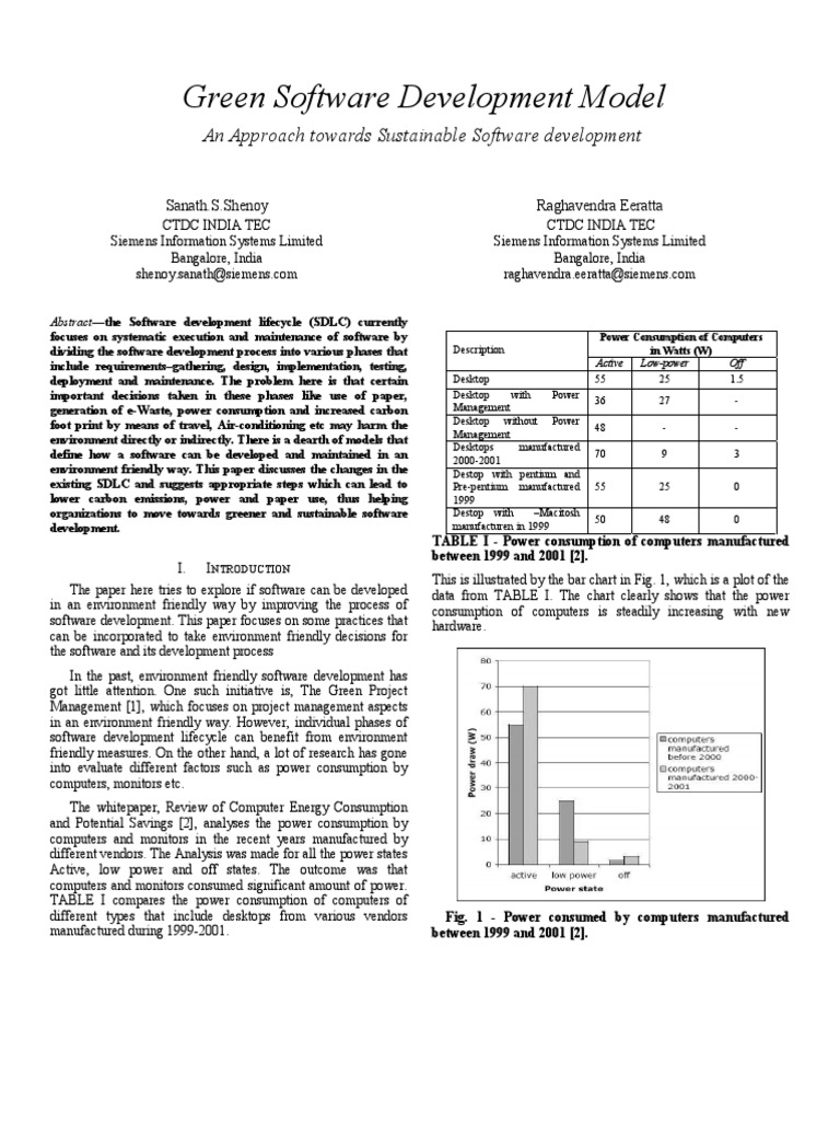 Green Software Development Model | PDF | Computer Hardware | Computer ...