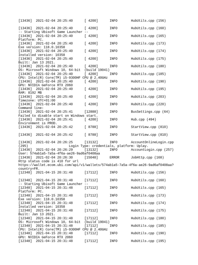 Launcher Log | Download Free PDF | Graphics Processing Unit | Hypertext Transfer Protocol
