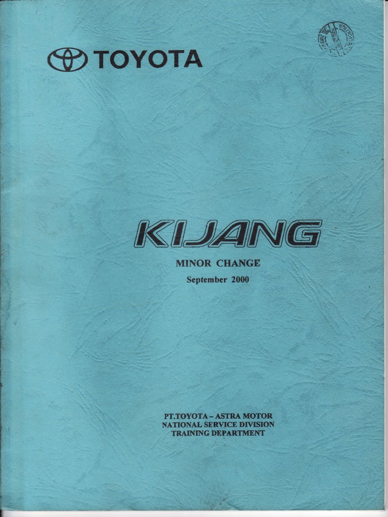 Toyota Kijang EFI 2000 Service Manual | PDF